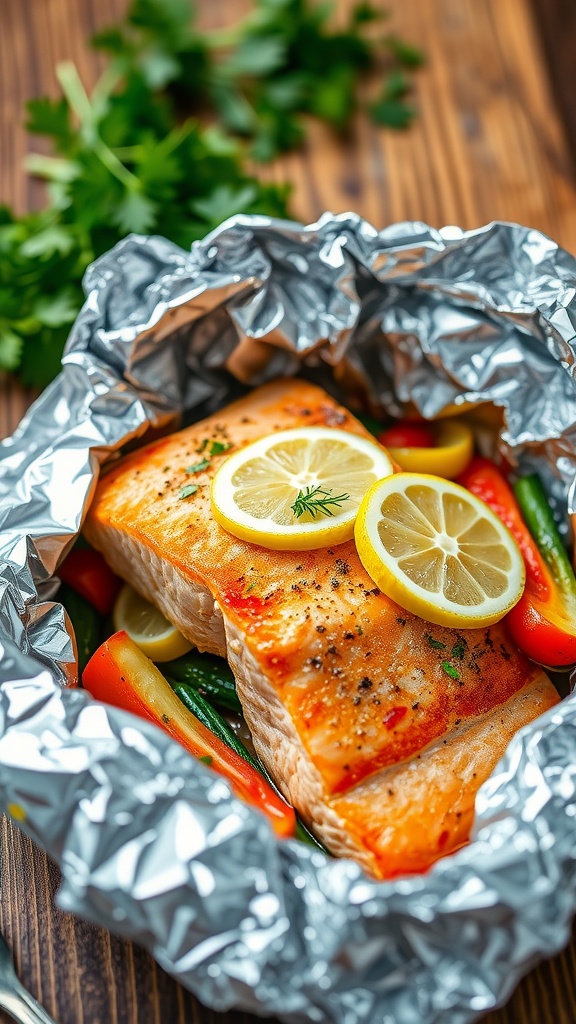 Oven-Baked Salmon Foil Packets